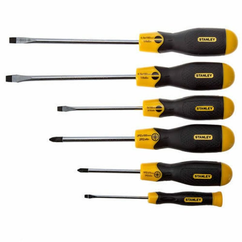 Stanley Cushion Grip Screwdriver Set - 6 Piece | Pease of Garforth