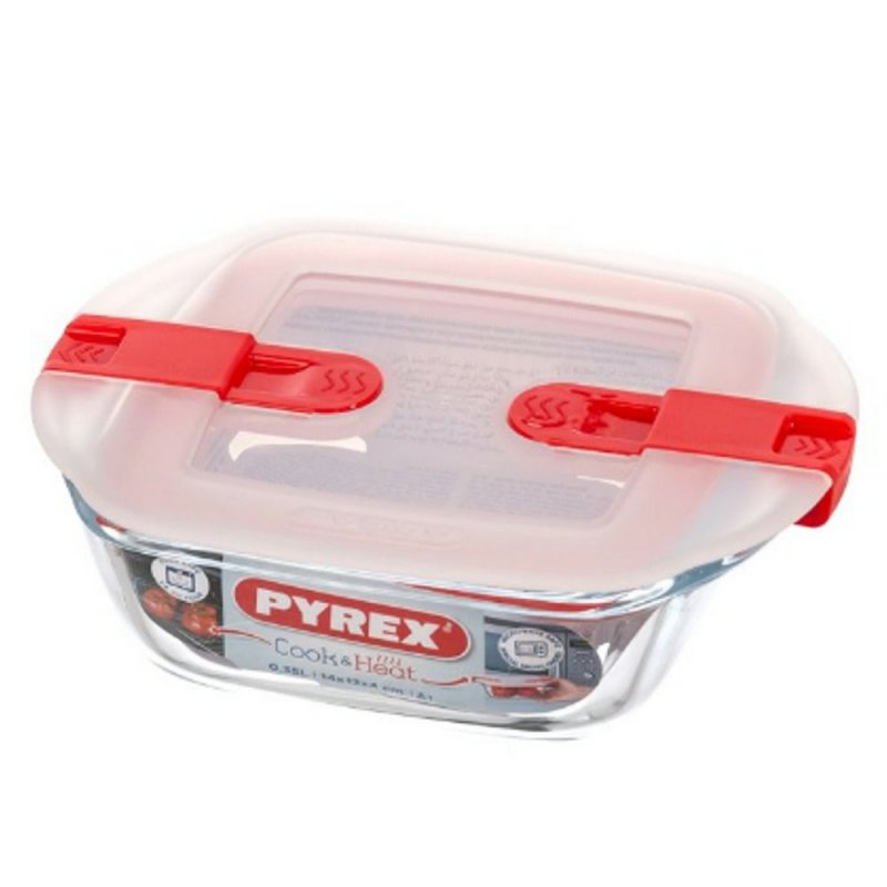 Pyrex 210PH00 300ml Cook & Heat Square Dish & Lid | Pease of Garforth