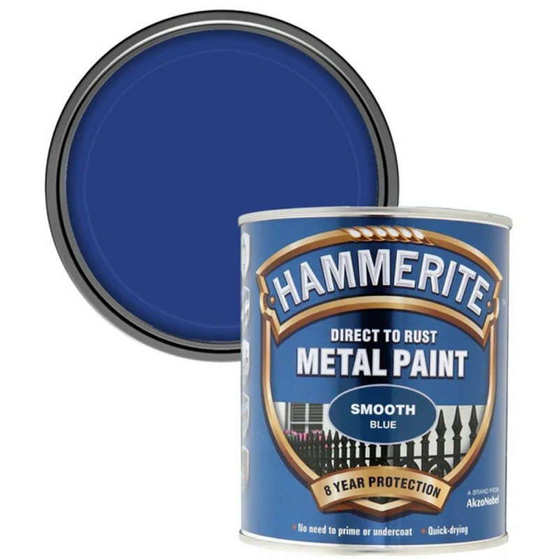 Hammerite 750ml Smooth Blue Metal Paint | Pease of Garforth