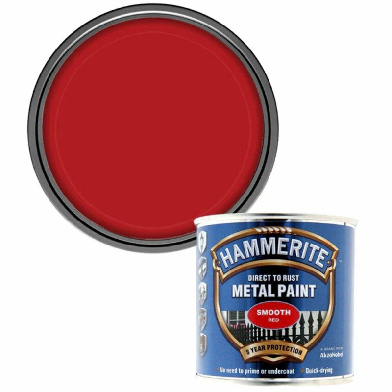 Hammerite 250ml Smooth Red Metal Paint | Pease of Garforth