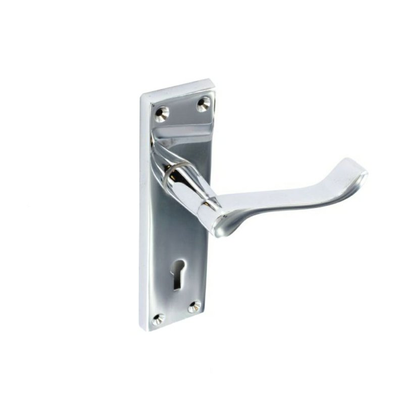 Securit 155mm Chrome Scroll Lock Handles | Pease of Garforth