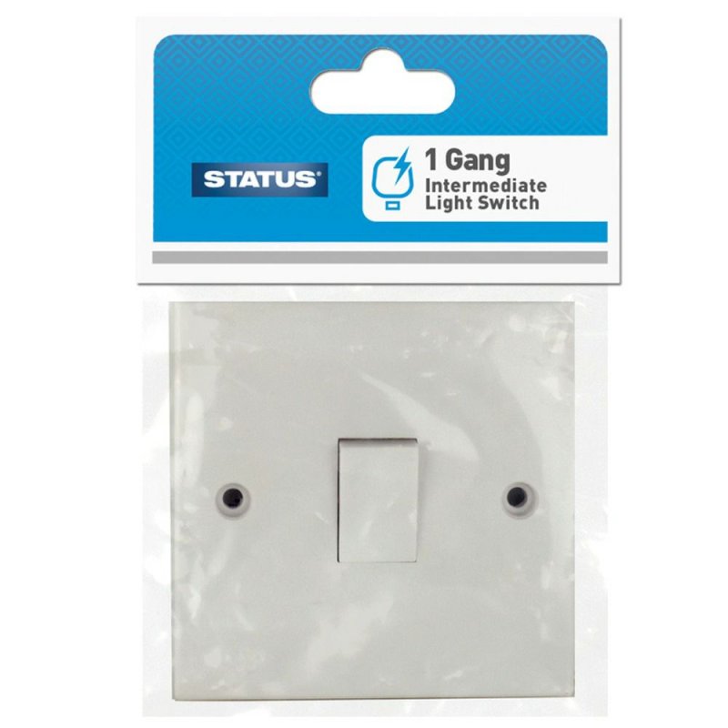 Status 1 Gang 3 Way Wall Mounted Intermediate Light Switch | Pease of ...