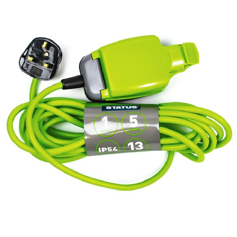 Status 1 Way 5m IP54 Weatherproof Extension Lead | Pease of Garforth
