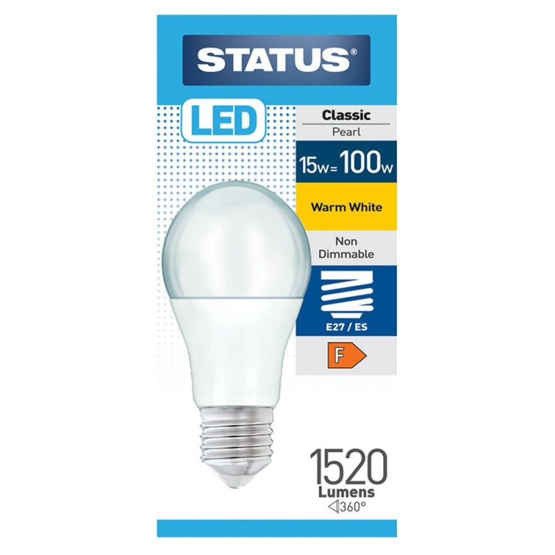 100W Status ES GLS Warm White Led Light Bulb | Pease of Garforth