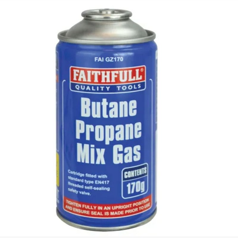 Faithfull 170g Butane Propane Gas Cartridge | Pease of Garforth