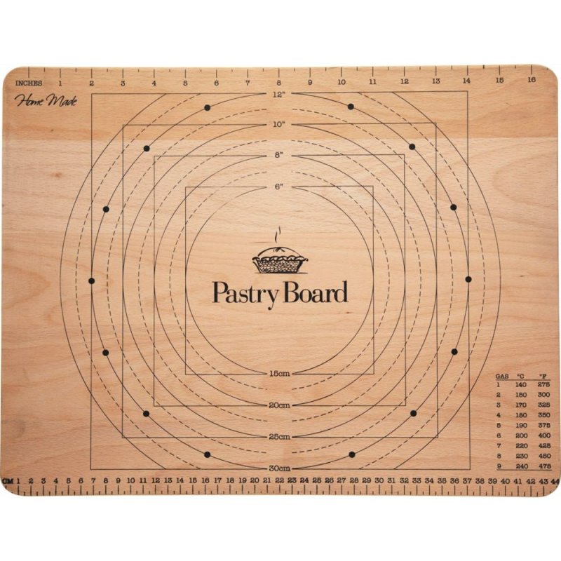 Kitchen Craft Wooden Pastry Board with Measures | Pease of Garforth