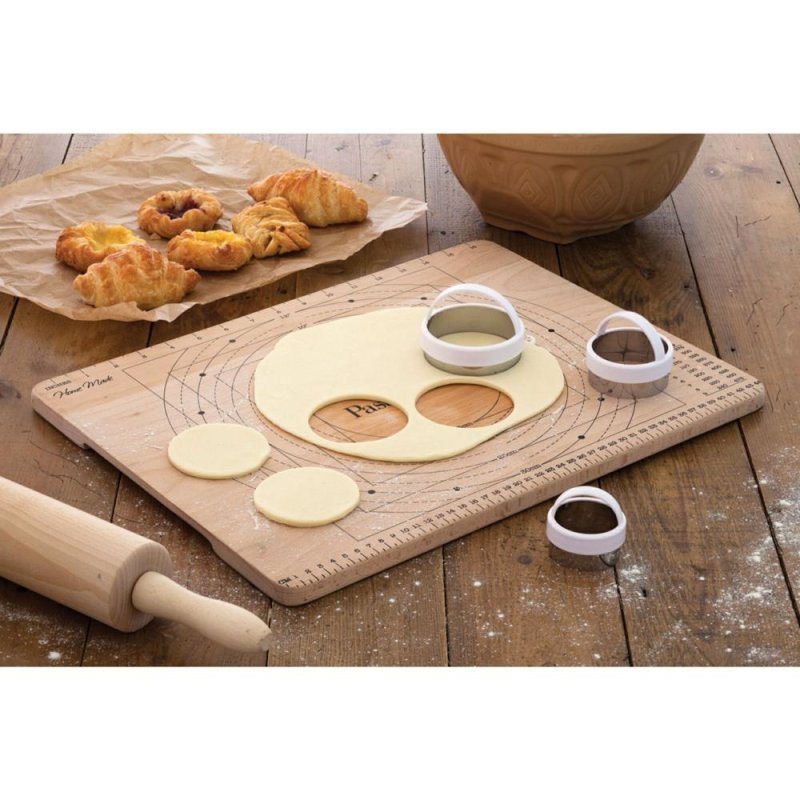 Kitchen Craft Wooden Pastry Board with Measures | Pease of Garforth
