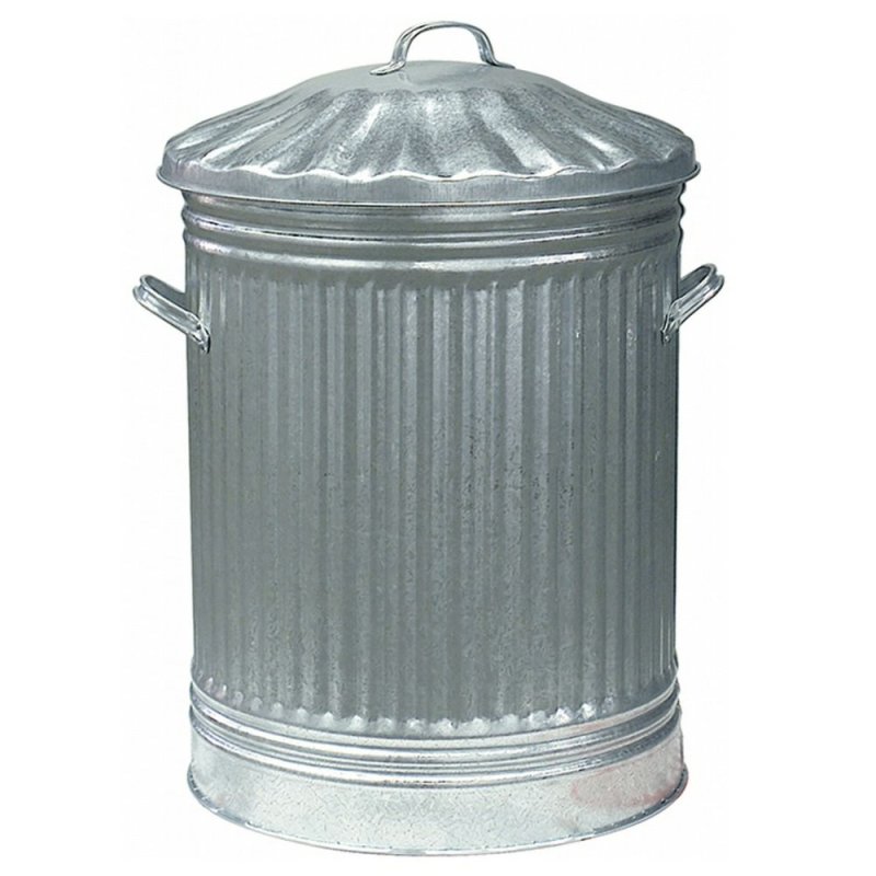 Apollo 80L Taper Galvanised Dustbin With Metal Lid | Pease of Garforth