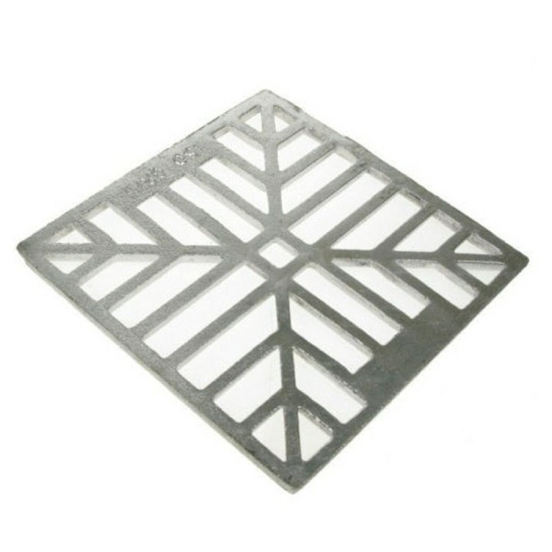6" 154mm Square Cast Alloy Outdoor Metal Drain Cover / Grate | Pease of ...